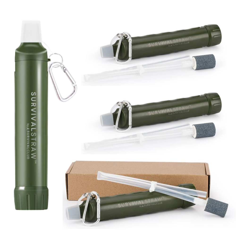 SurvivalStraw™️ Portable Water Filter x4 Bundle | Survival Club ...